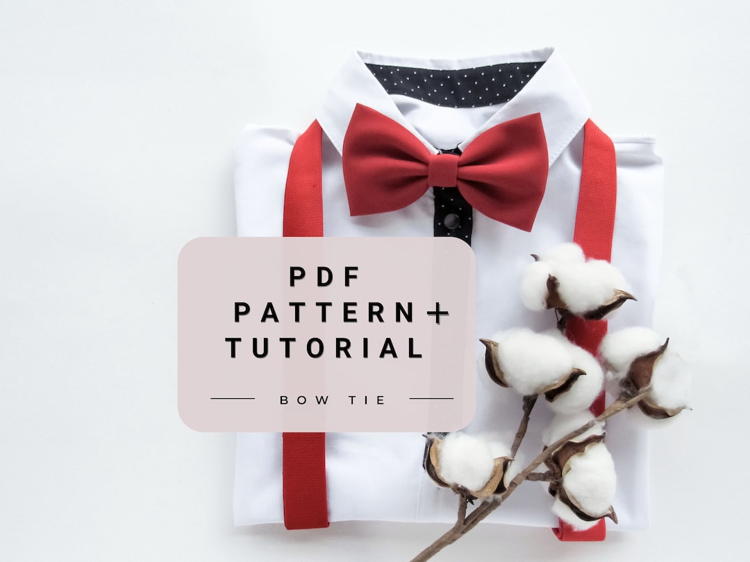 Bow Tie Pattern Pdf Adult – Baby Sewing Pattern Beginner Sewing Pattern ...