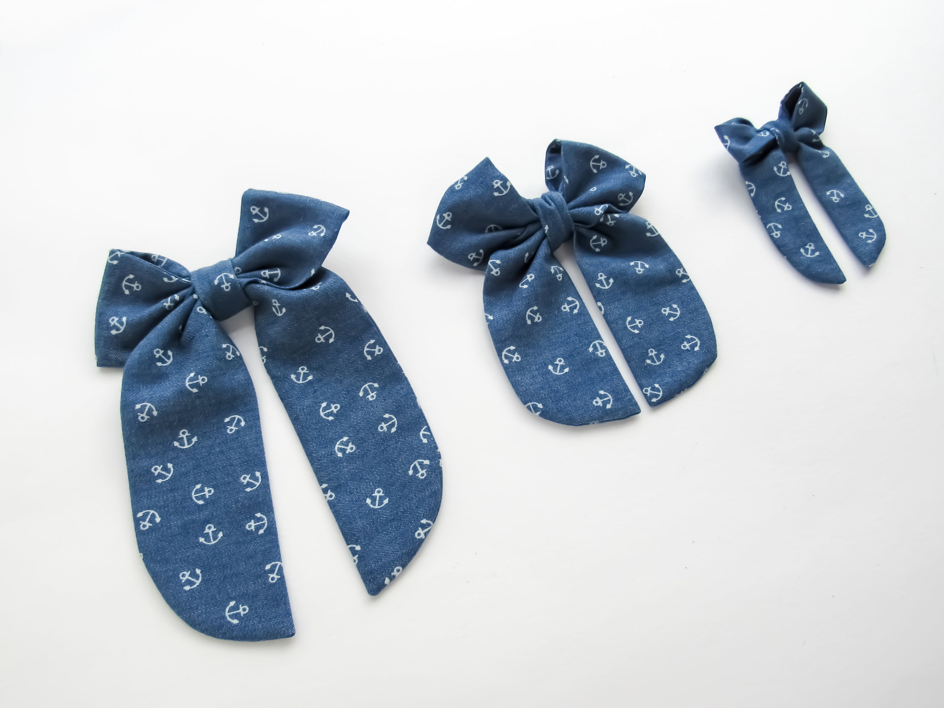 Christmas Bow Sewing Pattern PDF Do It Yourself Sailor Bows in 3 Sizes ...