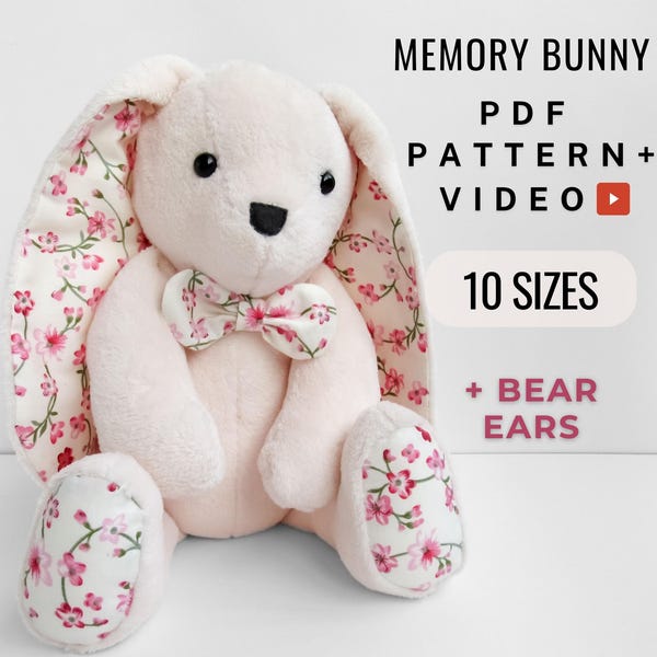 Bunny Sewing Pattern - Etsy