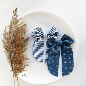 Hair Bow Pattern Pdf , Do It Yourself Sailor Bow , Beginner Sewing ...