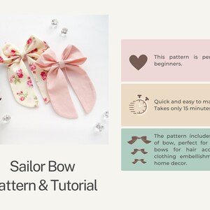 Christmas Bow Sewing Pattern PDF Do It Yourself Sailor Bows in 3 Sizes ...