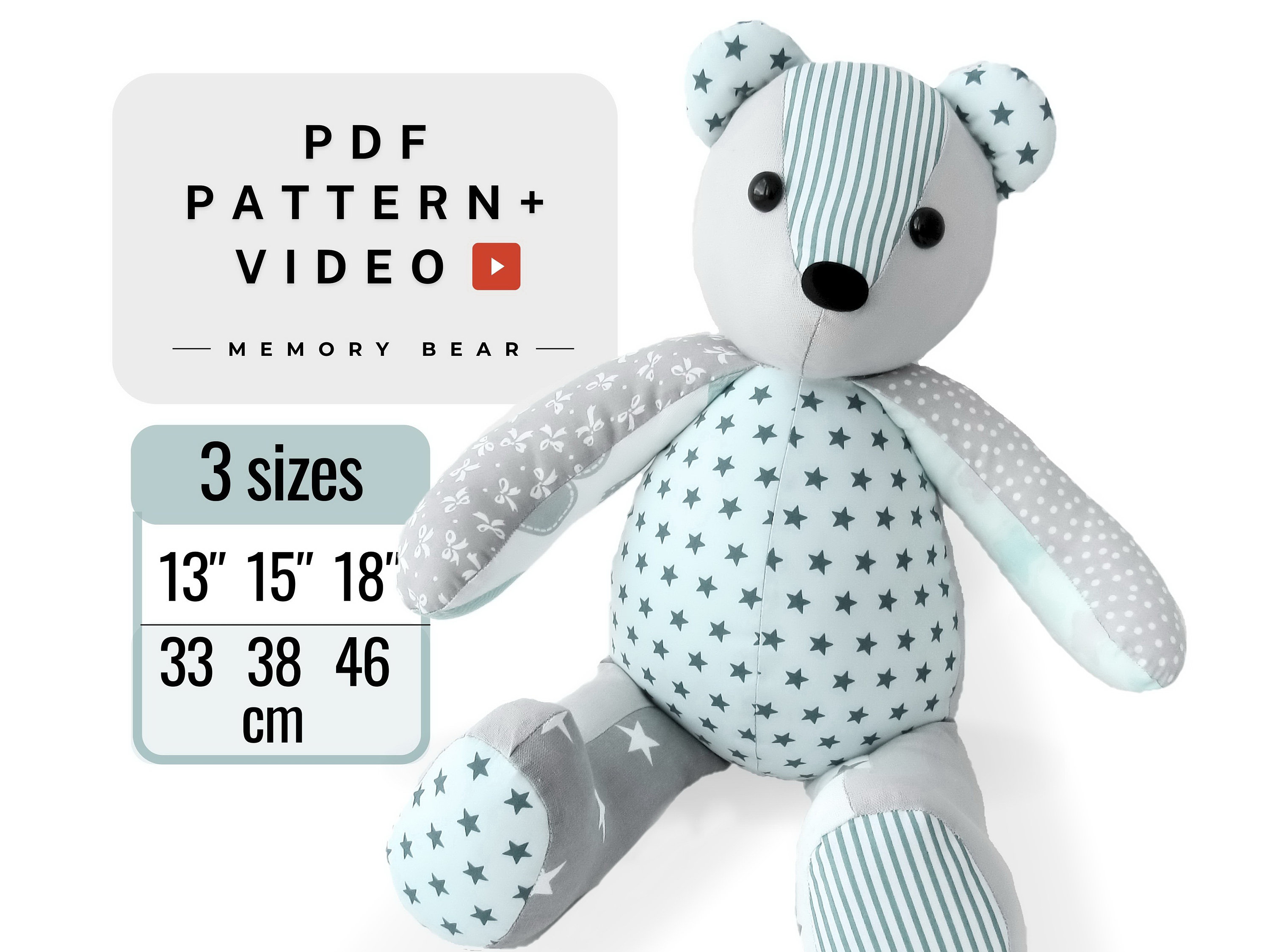Build a Bear Sewing Pattern - Etsy Build a Bear Sewing Pattern - Etsy