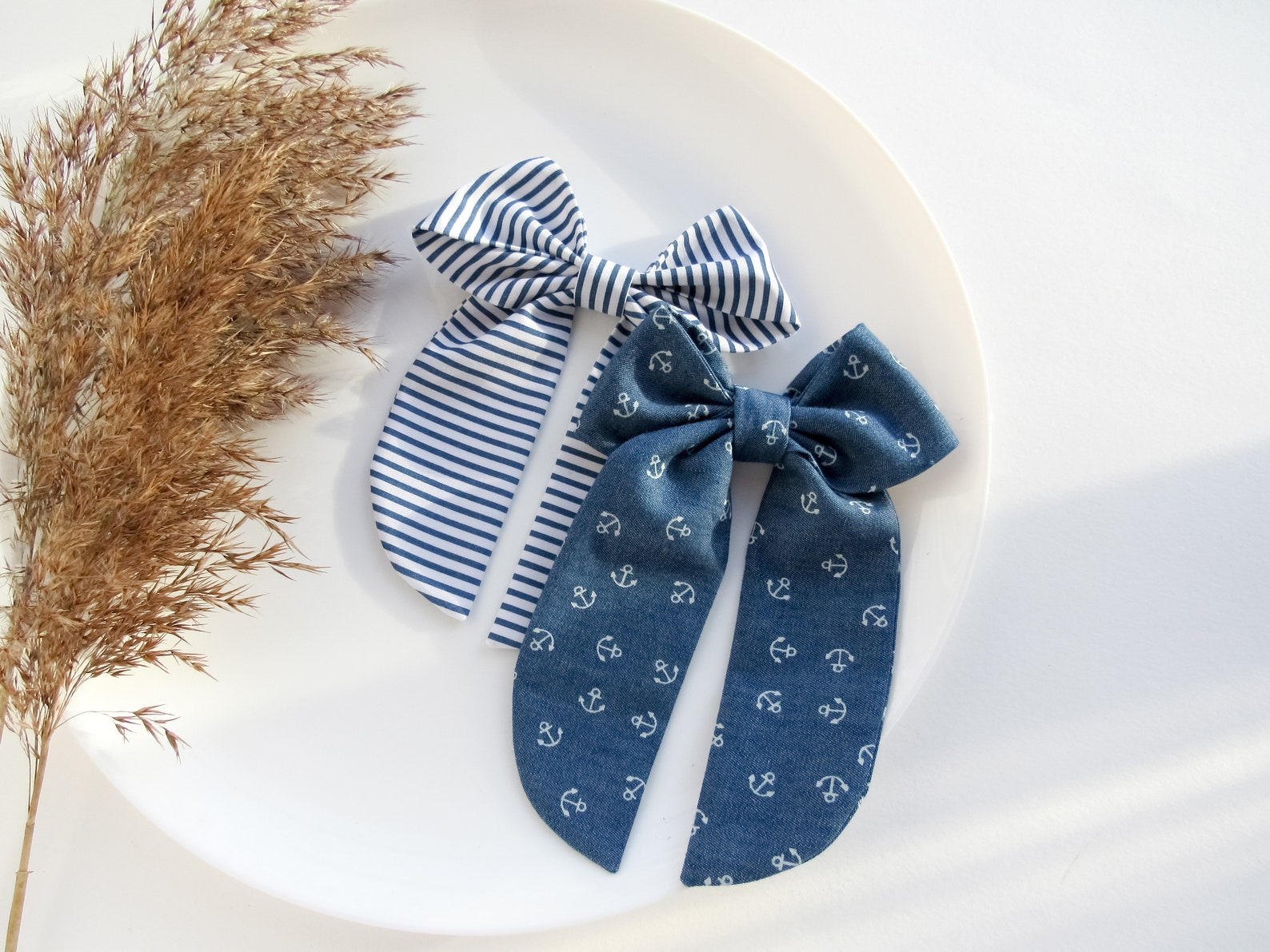 Hair Bow Pattern Pdf , Do It Yourself Sailor Bow , Beginner Sewing ...