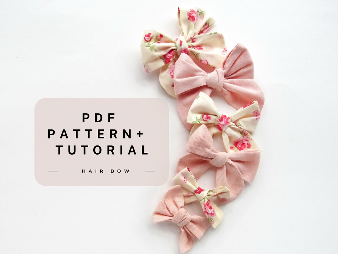 Bow Sewing Pattern PDF: DIY Baby Hair Bows (digital Download) - Etsy