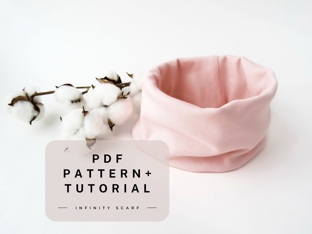 Infinity Scarf Sewing Pattern PDF Do It Yourself Snood Baby Clothes ...