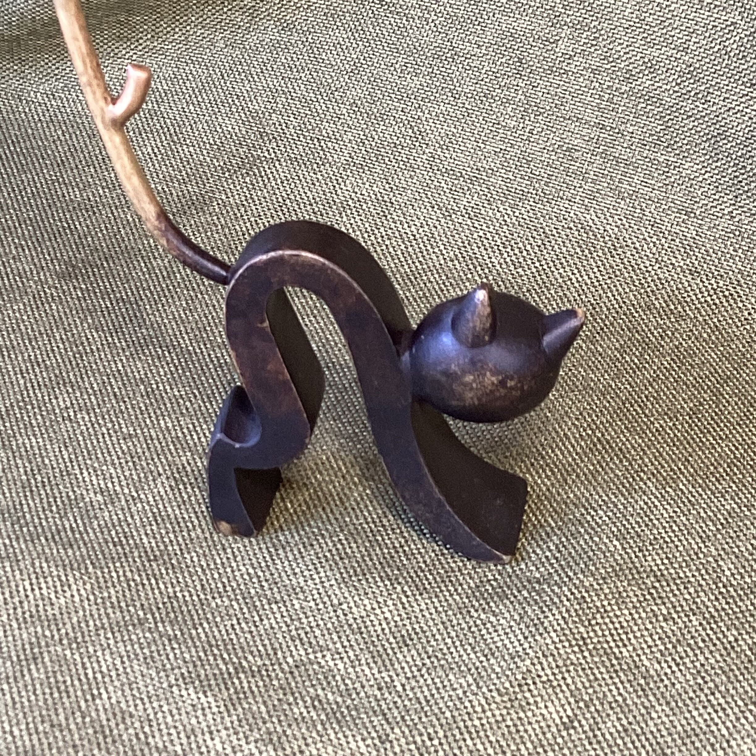 1950s Vintage Richard Rohac Bronze Cat Pretzel Holder Sculpture - Etsy