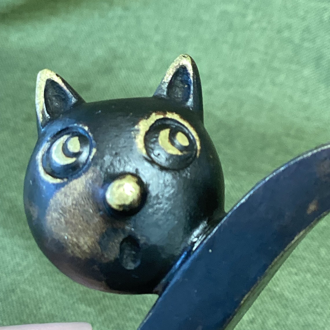 1950s Vintage Richard Rohac Bronze Cat Pretzel Holder Sculpture - Etsy
