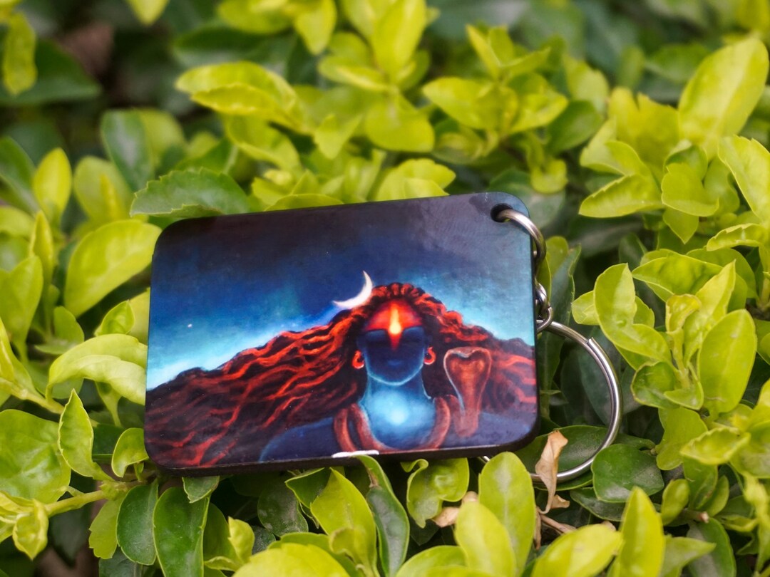 Lord Shiva Keychain: Hindu God Keyring, Spiritual Gift - Etsy