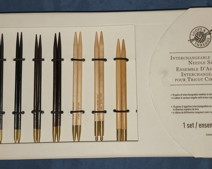 Loops & Threads Interchangeable Circular Knitting Needle Set - Etsy