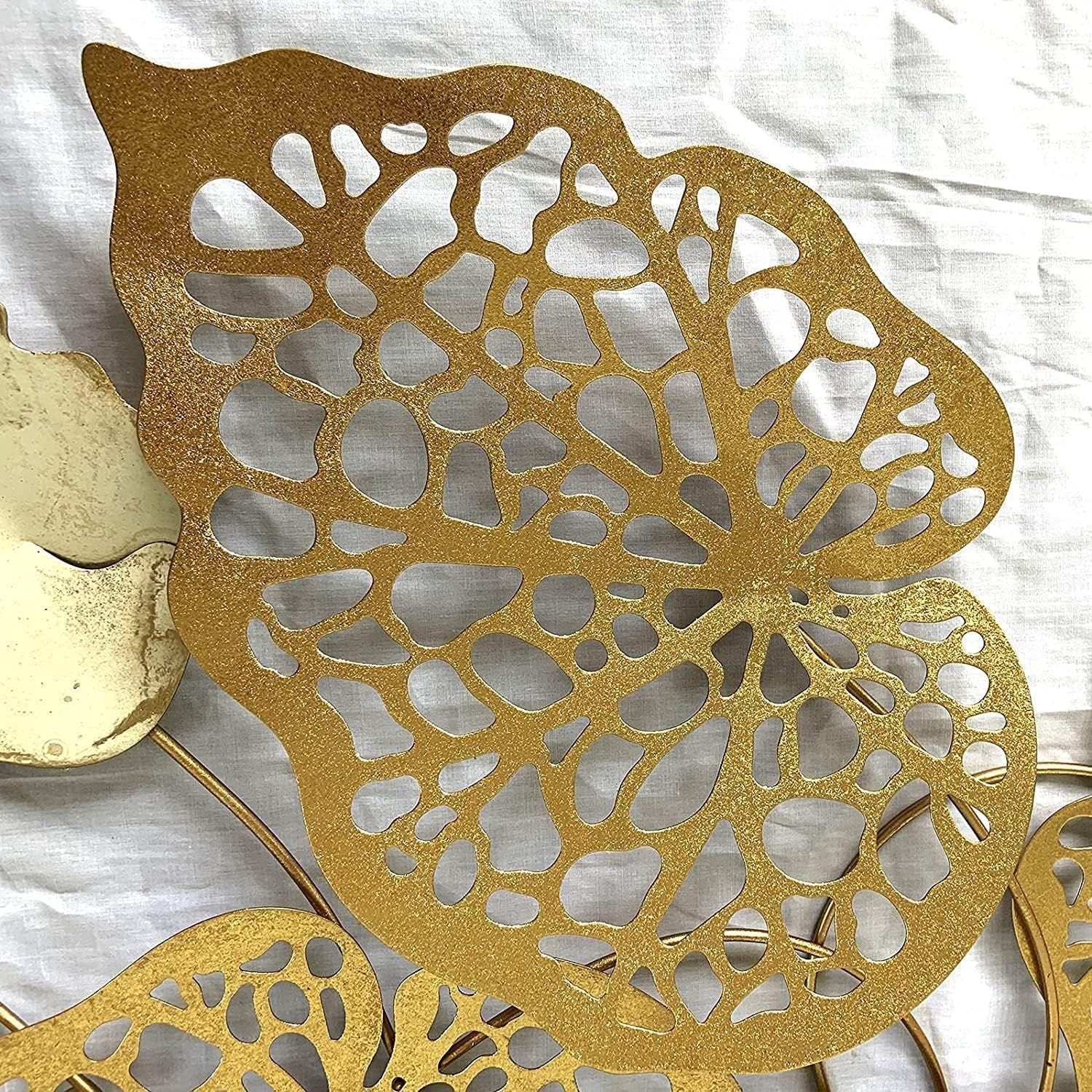 Metal Leaf Wall Art Large Metal Wall Art Gold Metal Wall Art Monstera ...