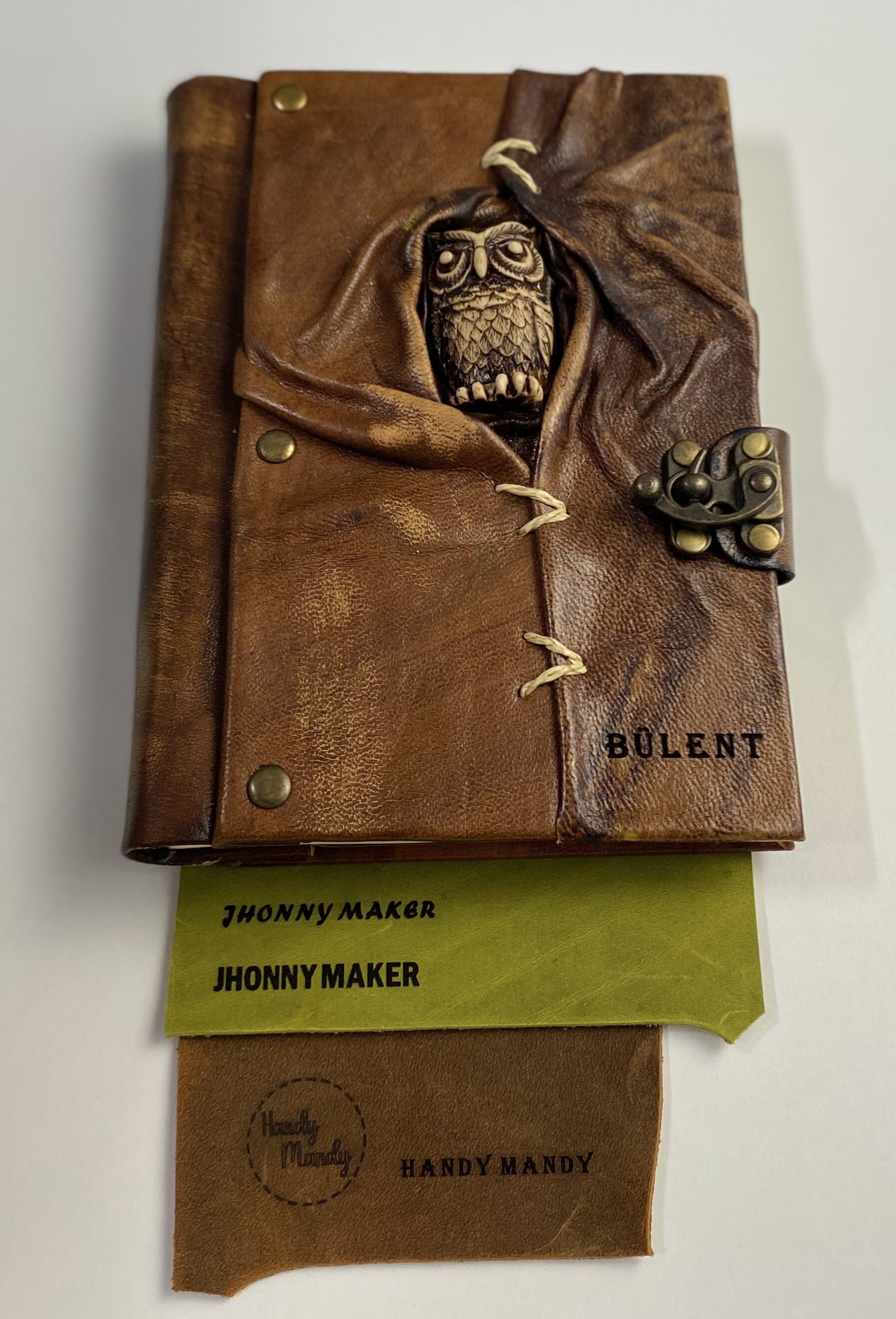 The Medium Personalized Hobbit Style Genuine Leather / Journal / Diary ...