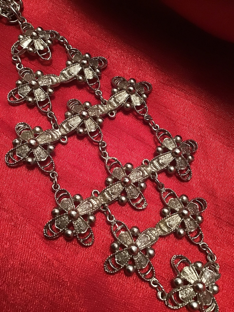 Stunning Vintage Large Open Pendant Design Silvertonenecklace - Etsy