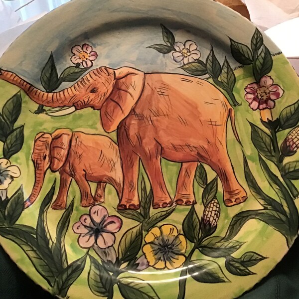 Elephant Plate - Etsy