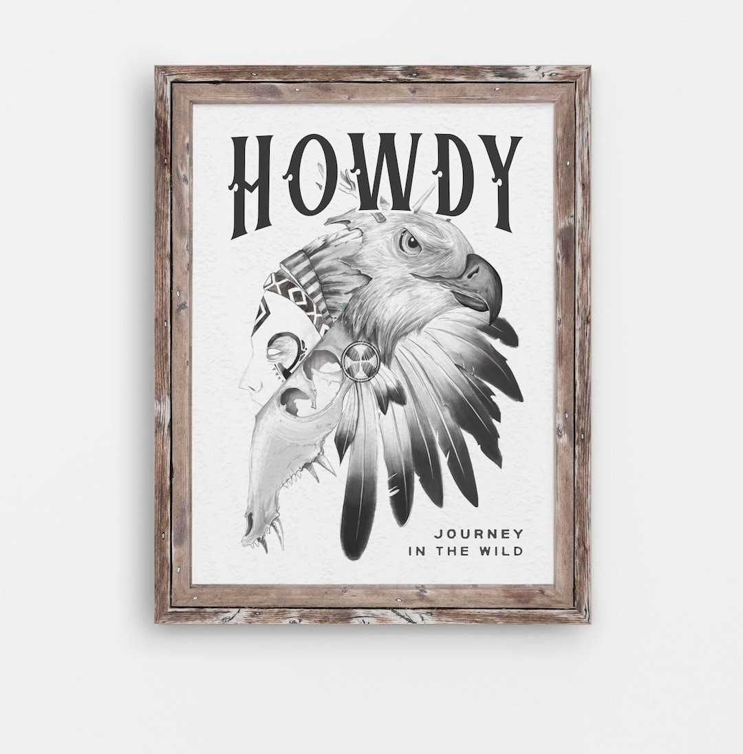 Howdy Native American Head Dress Clipart, High-quality PNG, Howdy Print ...