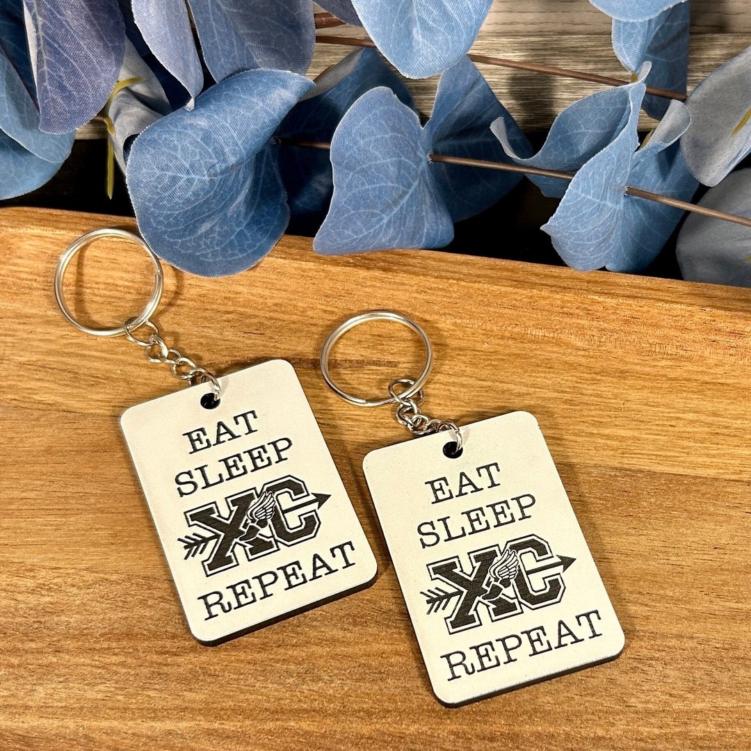 Personalized Cross Country Keychain: Engraved XC Runner Gift - Etsy