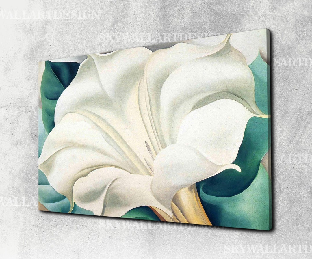 Georgia O'keeffe White Flower Wall Art,georgia O'keefe Print ...
