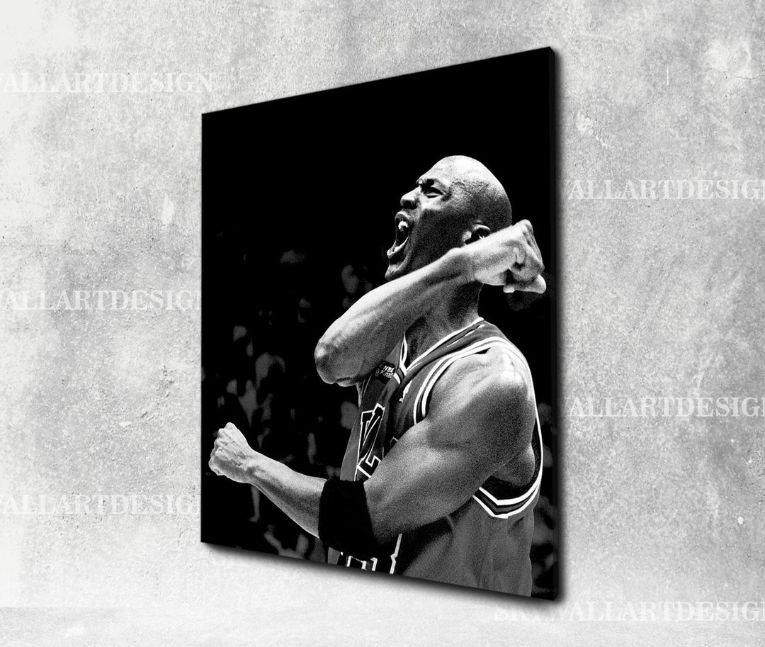 Michael Jordan Wall Painting, Michael Jordan Canvas Painting, Last Shot ...