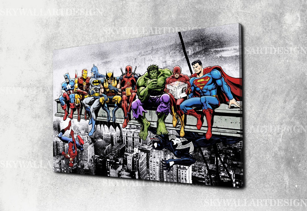 Marvel Superhero Wall Art,marvel Rolled Canvas, Marvel & DC Superheroes ...