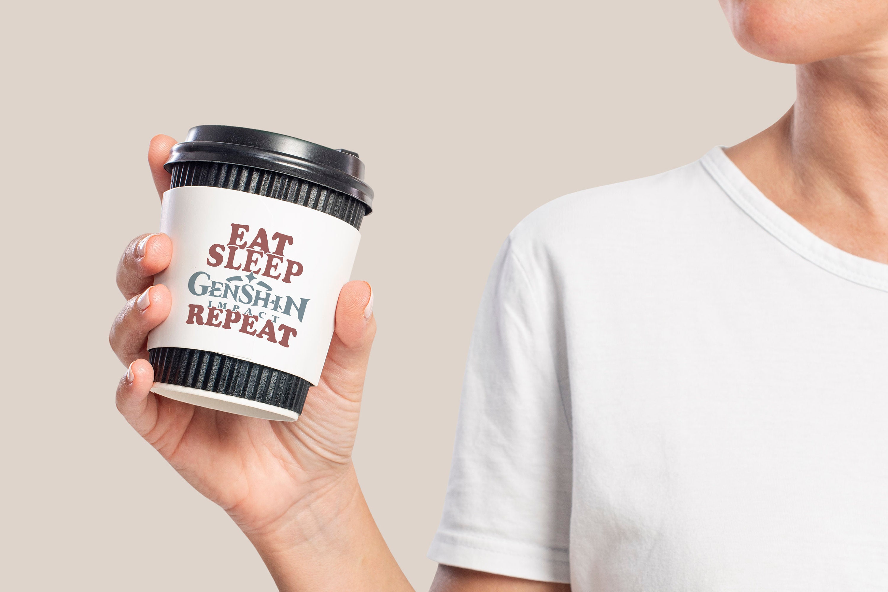 Eat Sleep Genshin Symbol Svg Png Shirt Print & Sticker Design - Etsy