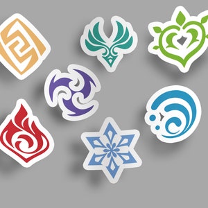 Genshin Element Symbol Svg Png Shirt Print & Sticker Design - Etsy