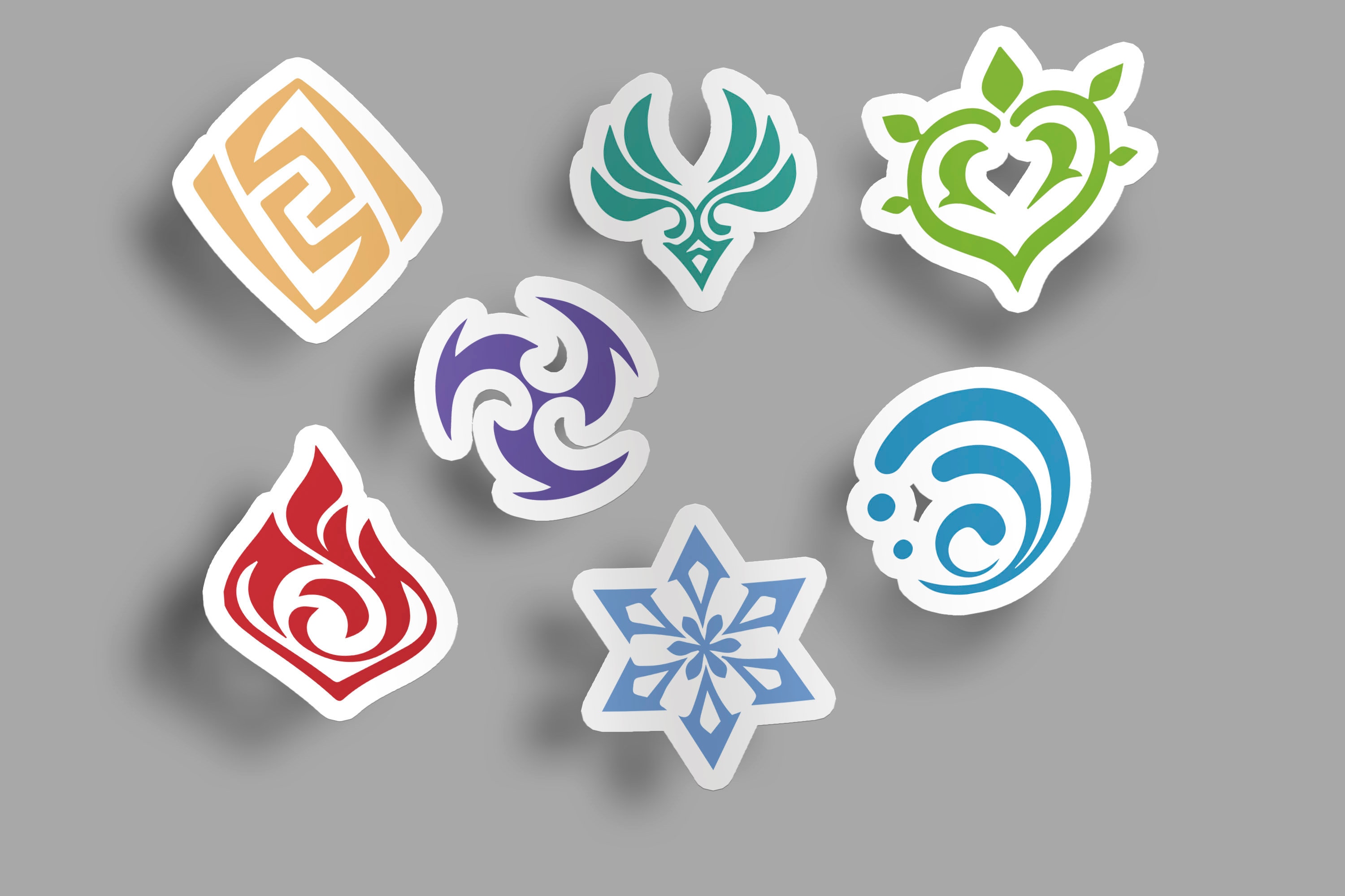 Genshin Element Symbol Svg Png Shirt Print & Sticker Design - Etsy