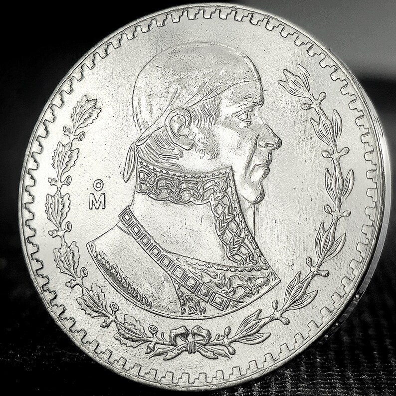 Beautiful Authentic Silver Peso 1957-1967 Un Peso mexico's Last Silver ...