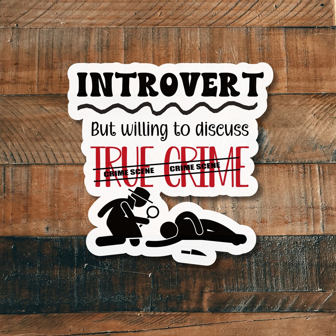 True Crime Sticker, Armchair Detective Sticker, Sticker for Truecrime ...