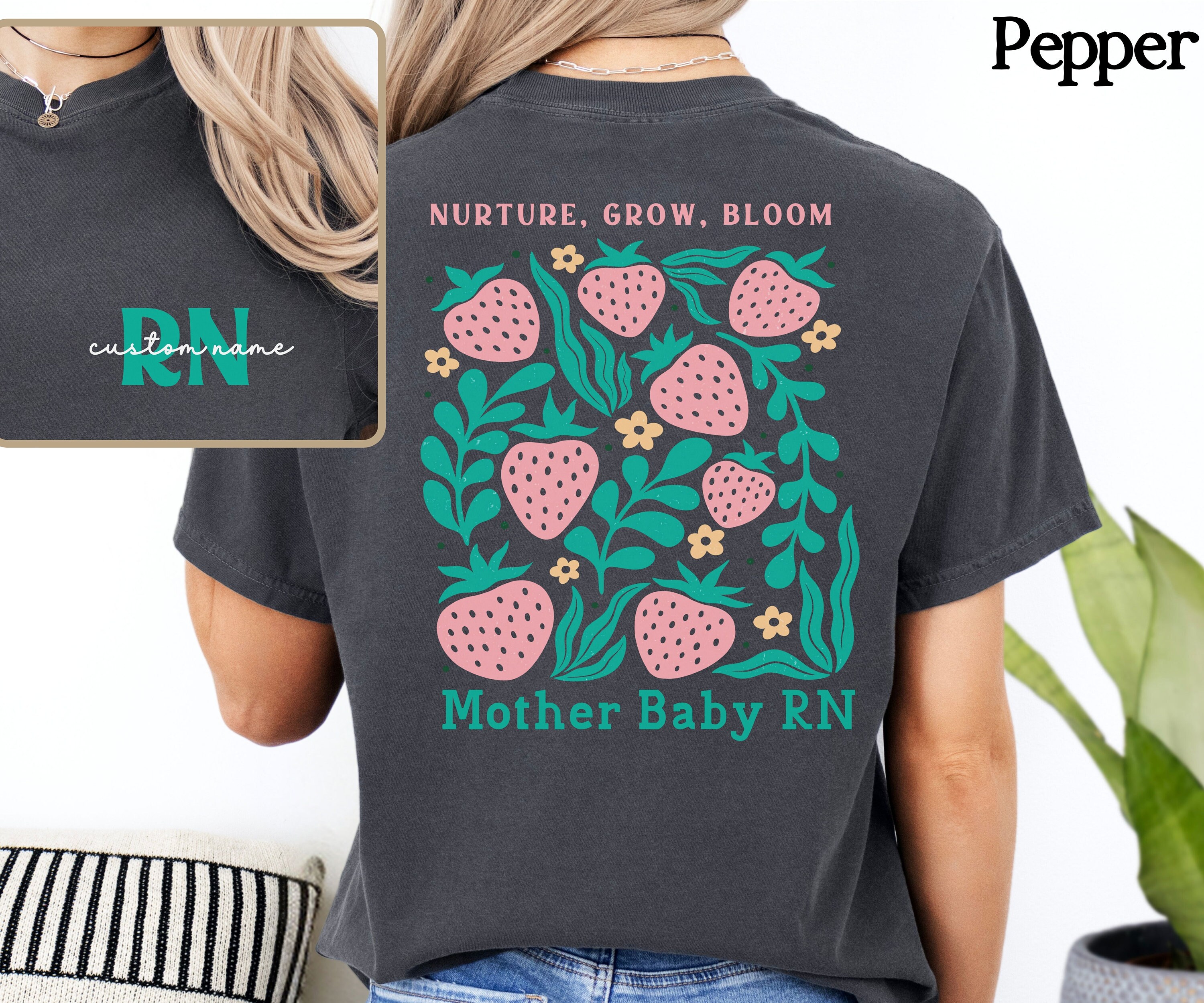 Mother Baby Nurse Shirt Custom Nurse Gift for Unit Motherbaby Nurse ...