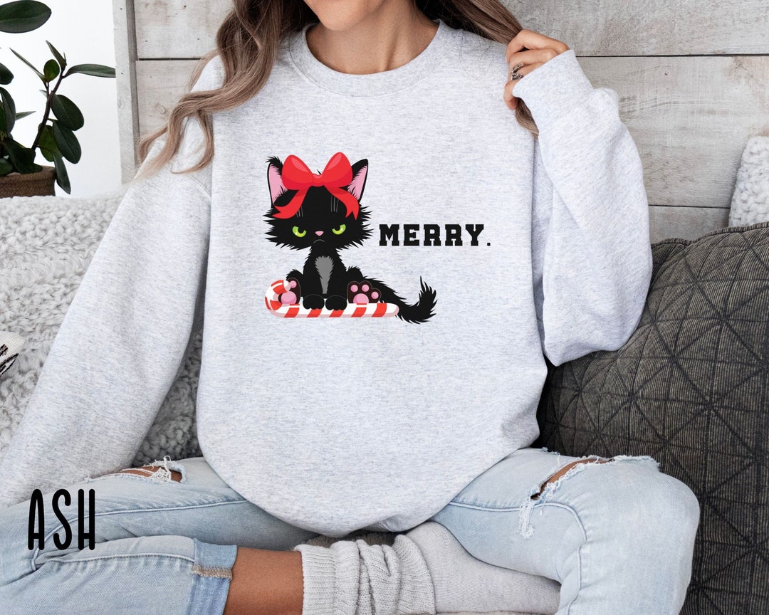 Angry Cat Christmas Ugly Sweater Funny Xmas Ugly Christmas - Etsy