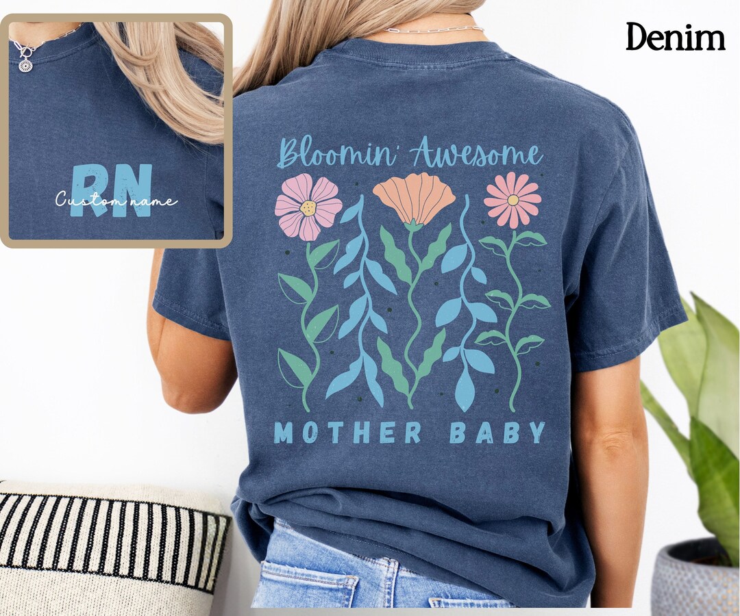 Mother Baby Nurse Shirt Custom Nurse Gift for Unit Motherbaby Nurse ...