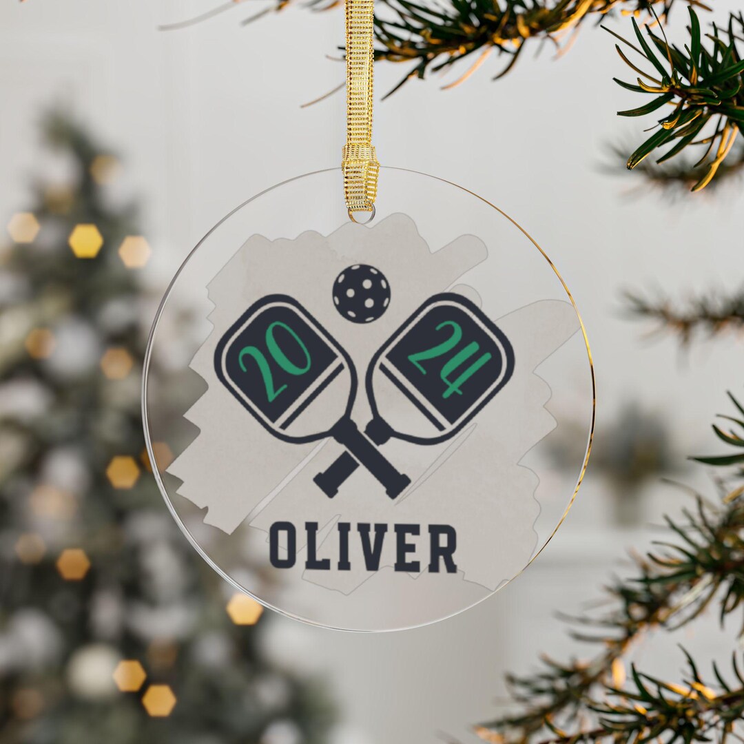 Pickleball Ornament, Christmas Tree Decoration, Gift for Pickleball ...