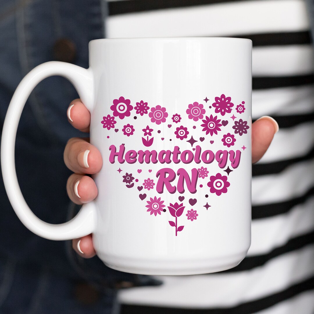 Custom Nurse Mug Gift RN Oncology Hematology Mug Registered Nurse ...
