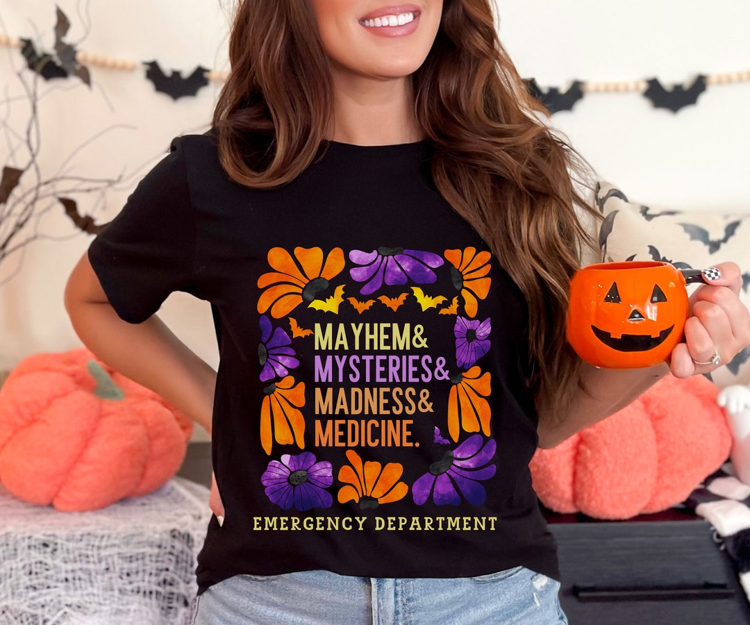 Halloween Emergency Nurse Shirt Team Emergency Department Tech Shirt ...