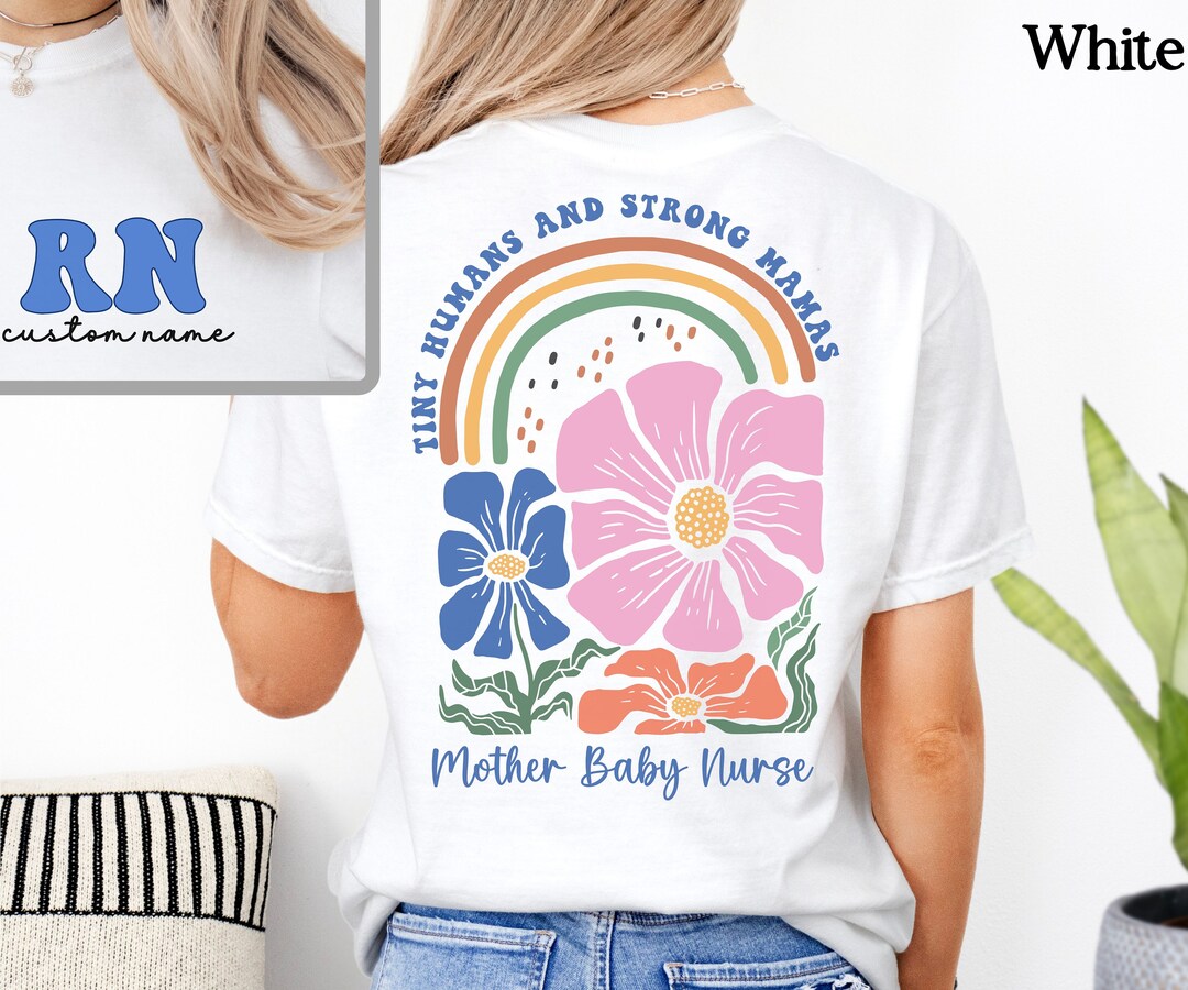 Mother Baby Nurse Shirt Custom Nurse Gift for Unit Motherbaby Nurse ...