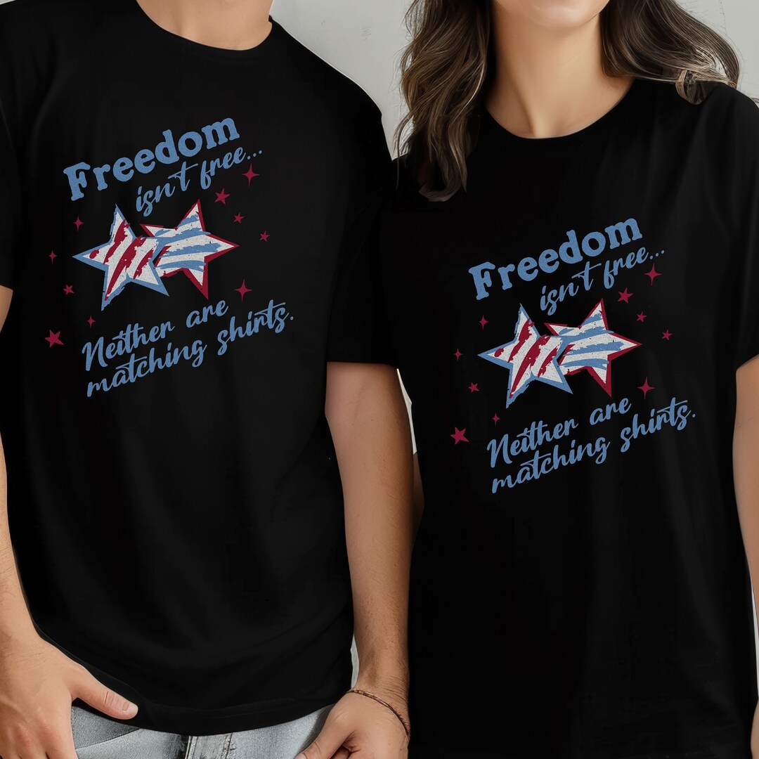 July 4th Couples Shirts 4th of July Shirt Women Men Independence Day ...