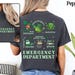 Emergency Department Nurse Alphabet Shirt Custom ED RN Tech Team Gift ...