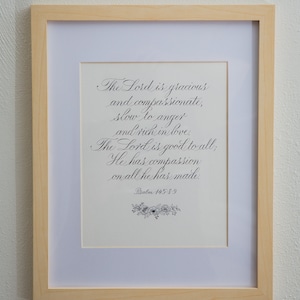 Custom Handwritten Copperplate Calligraphy Quote Bible - Etsy