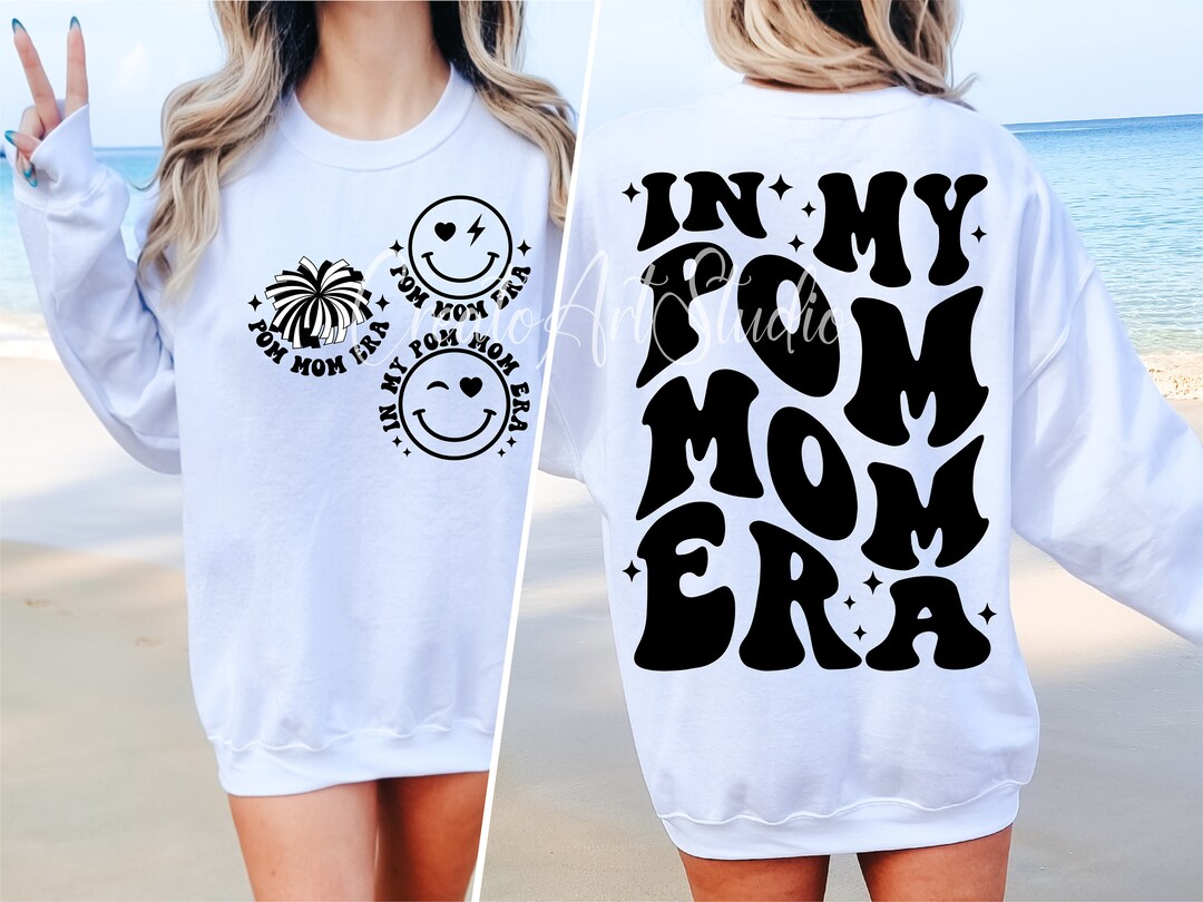 In My Pom Mom Era PNG SVG, Pom Mom SVG, Pom Mama Svg, Cheer Mom Era Svg ...