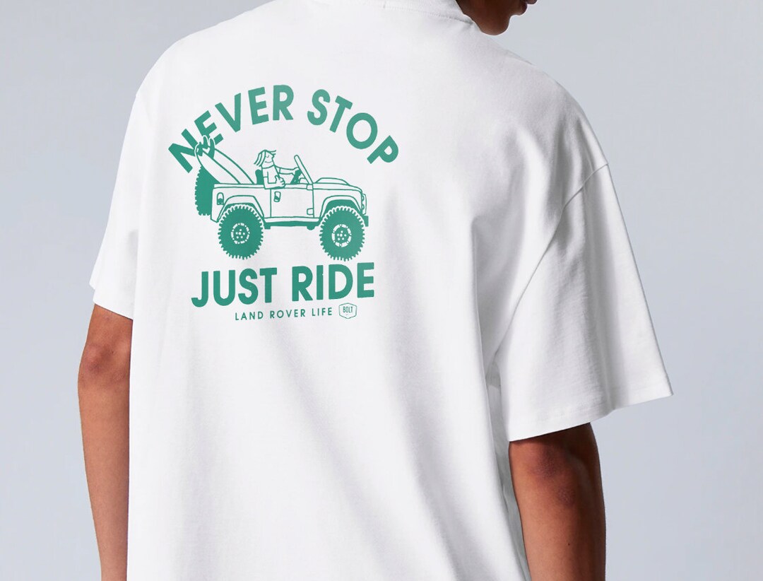 Land Rover 'never Stop, Just Ride' Premium Unisex Crewneck T-shirt - Etsy