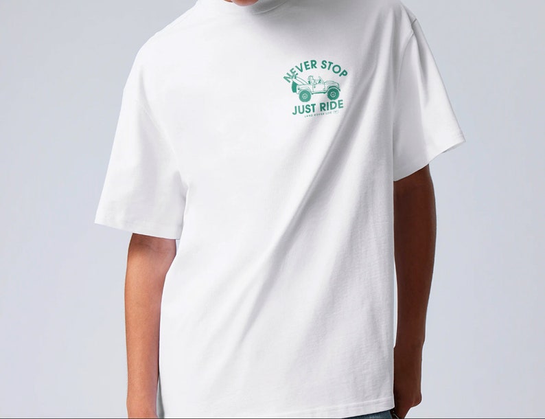 Land Rover 'never Stop, Just Ride' Premium Unisex Crewneck T-shirt - Etsy