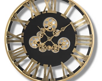 Gear Wooden Wall Clock - Etsy