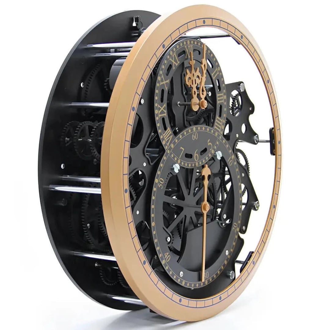 Wall Clock With Rotating Mechanism - Etsy