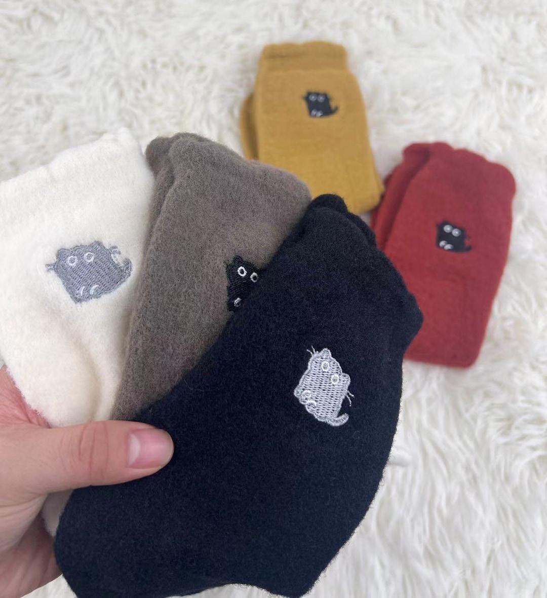 Gift From Mom Cat, Animal Lover,cat Loving Socks, Cute Cat Paw Socks ...