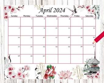 EDITABLE May 2024 Calendar, Cute Spring Planner, Monthly Kids School ...