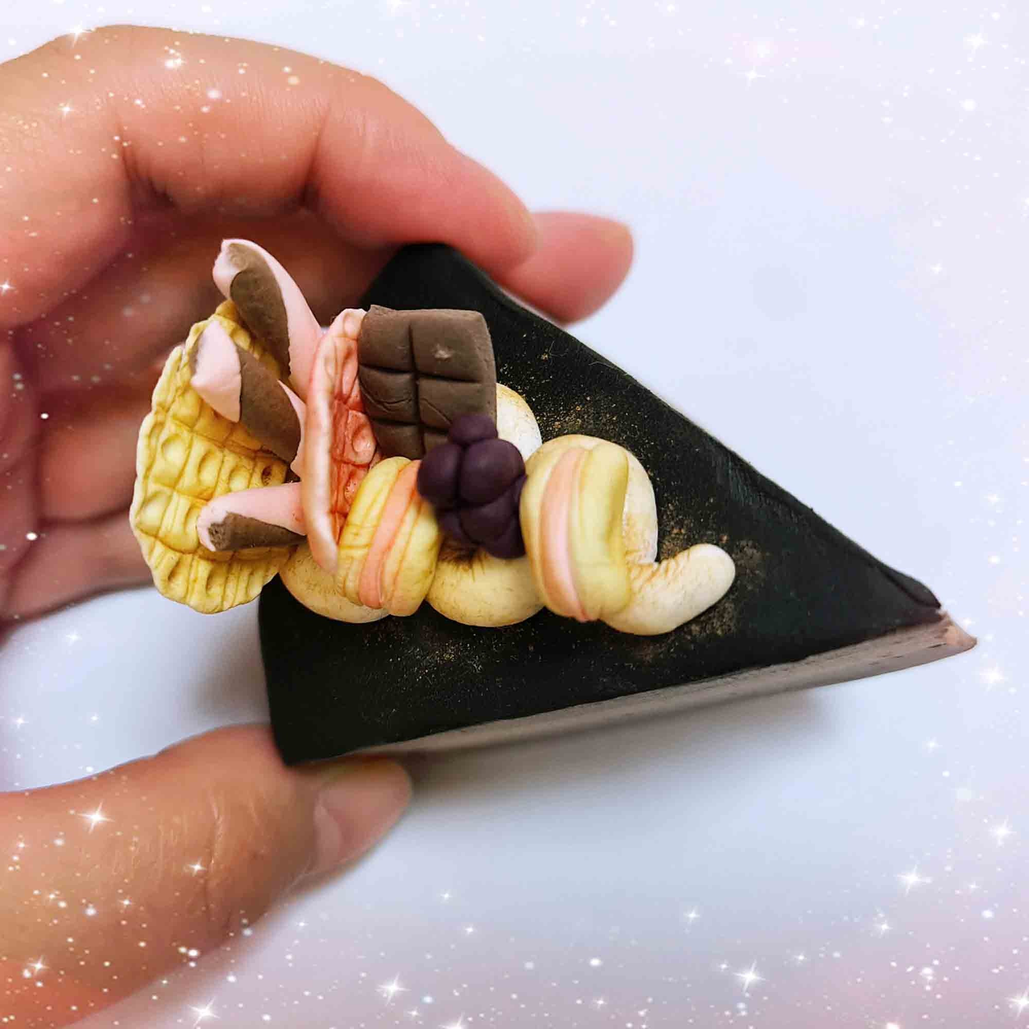 Handmade Polymer Clay Chocolate Chip Waffle Cake Birthday - Etsy