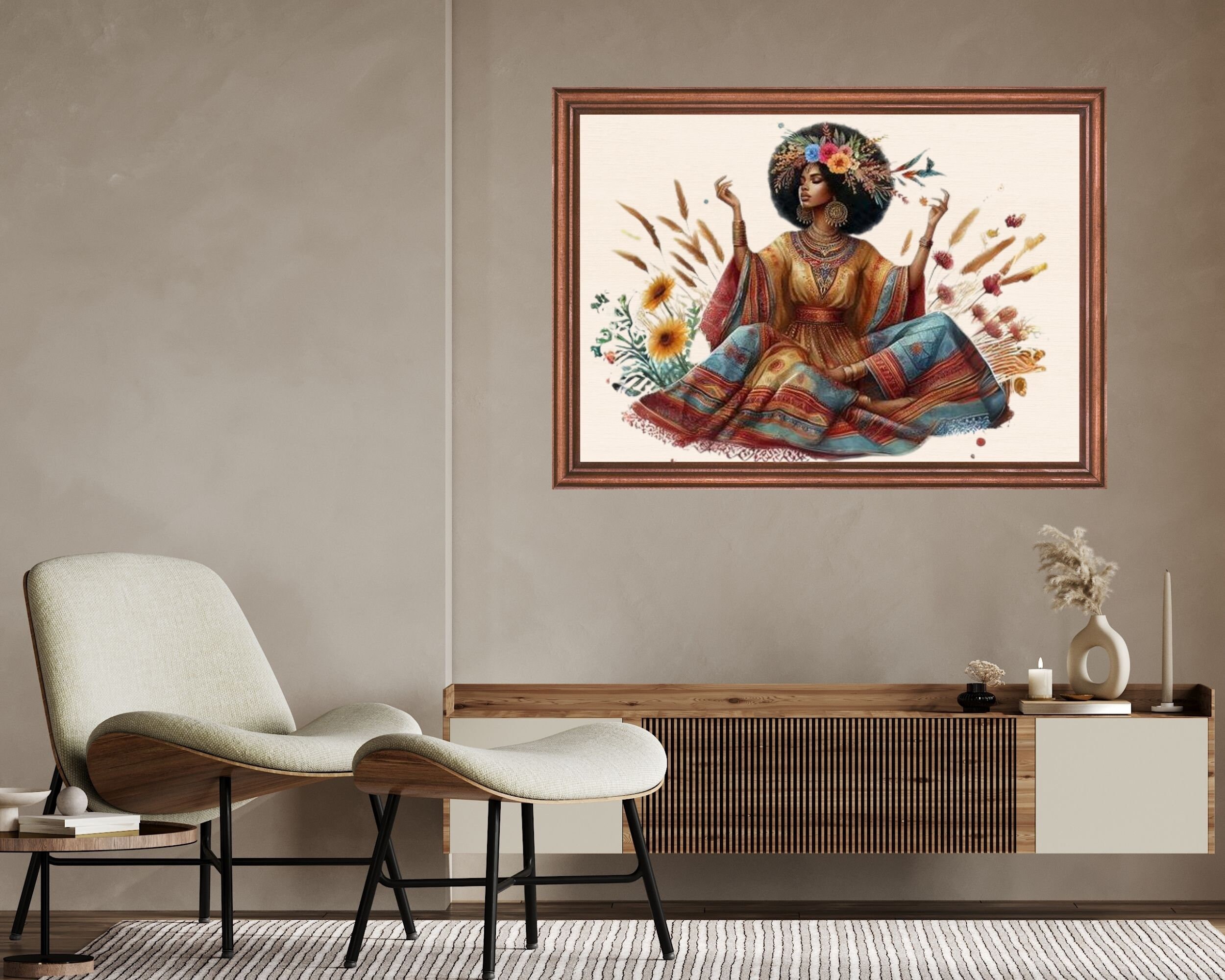 Afro Woman Clip Art Black Woman Sublimation PNG Black Girl Clipart ...