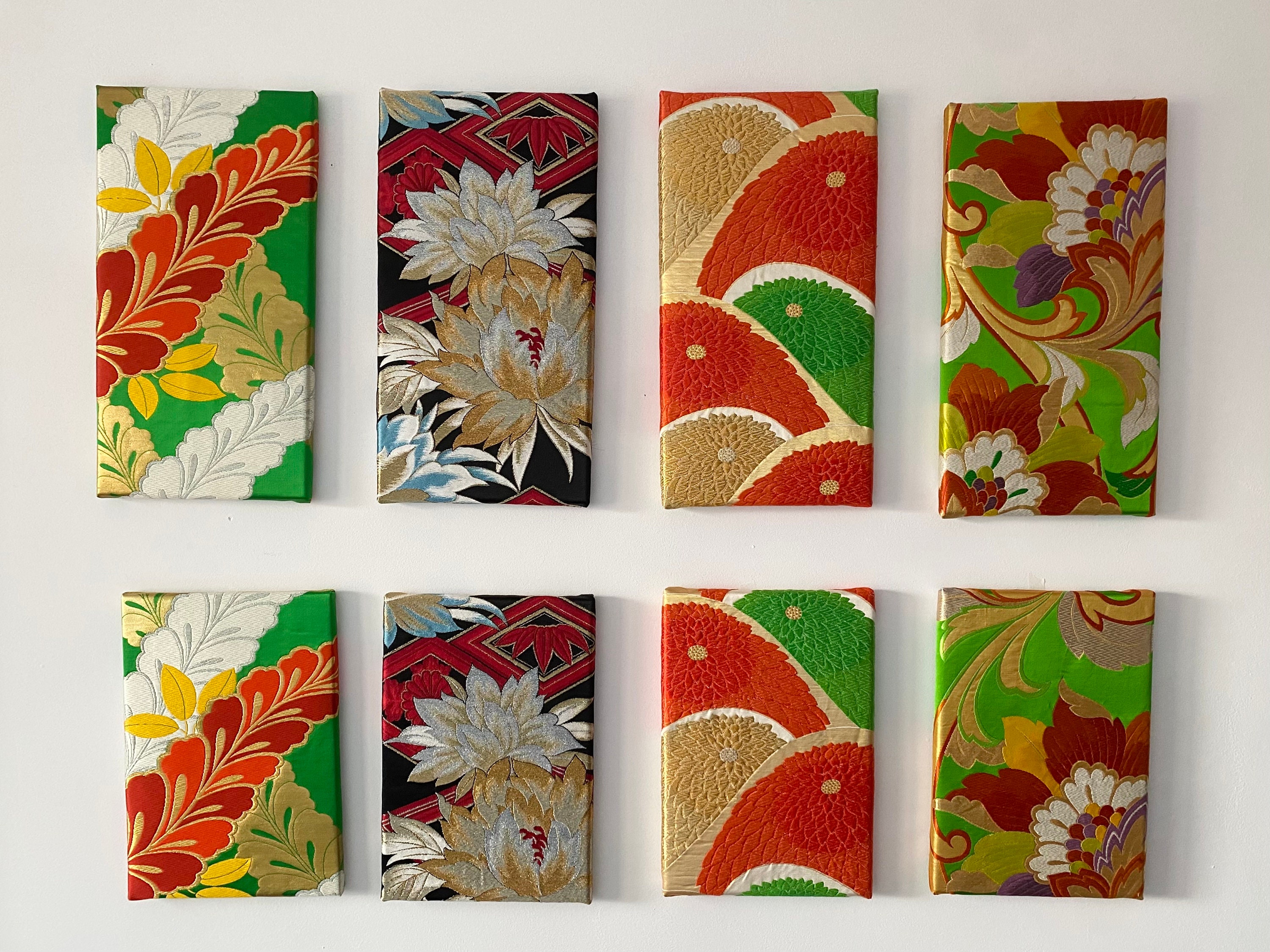 Vintage Obi Fabric Wall Panel / Wall Art - Etsy