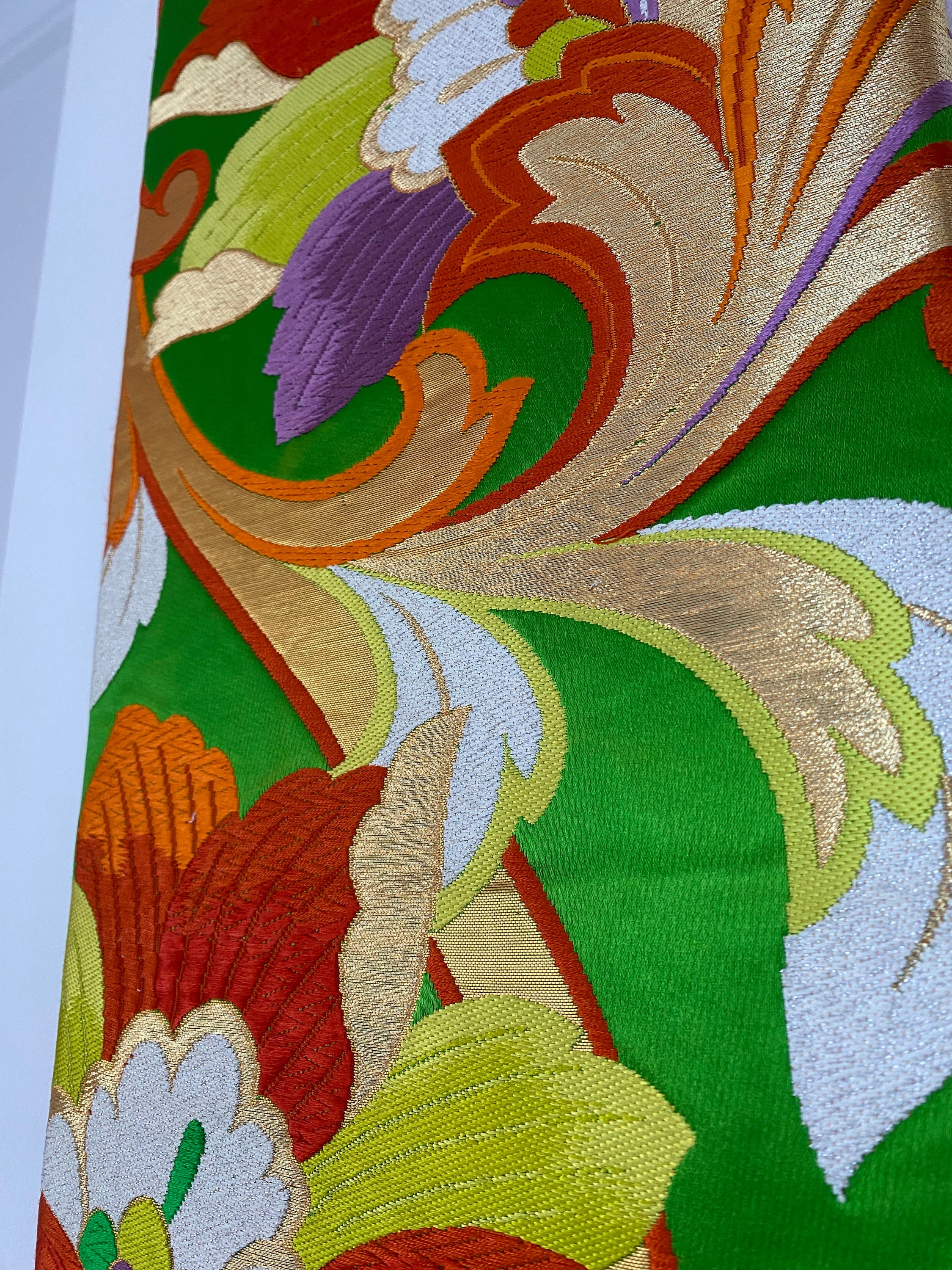 Vintage Obi Fabric Wall Panel / Wall Art, Art Frame, Kimono, Homedecor ...