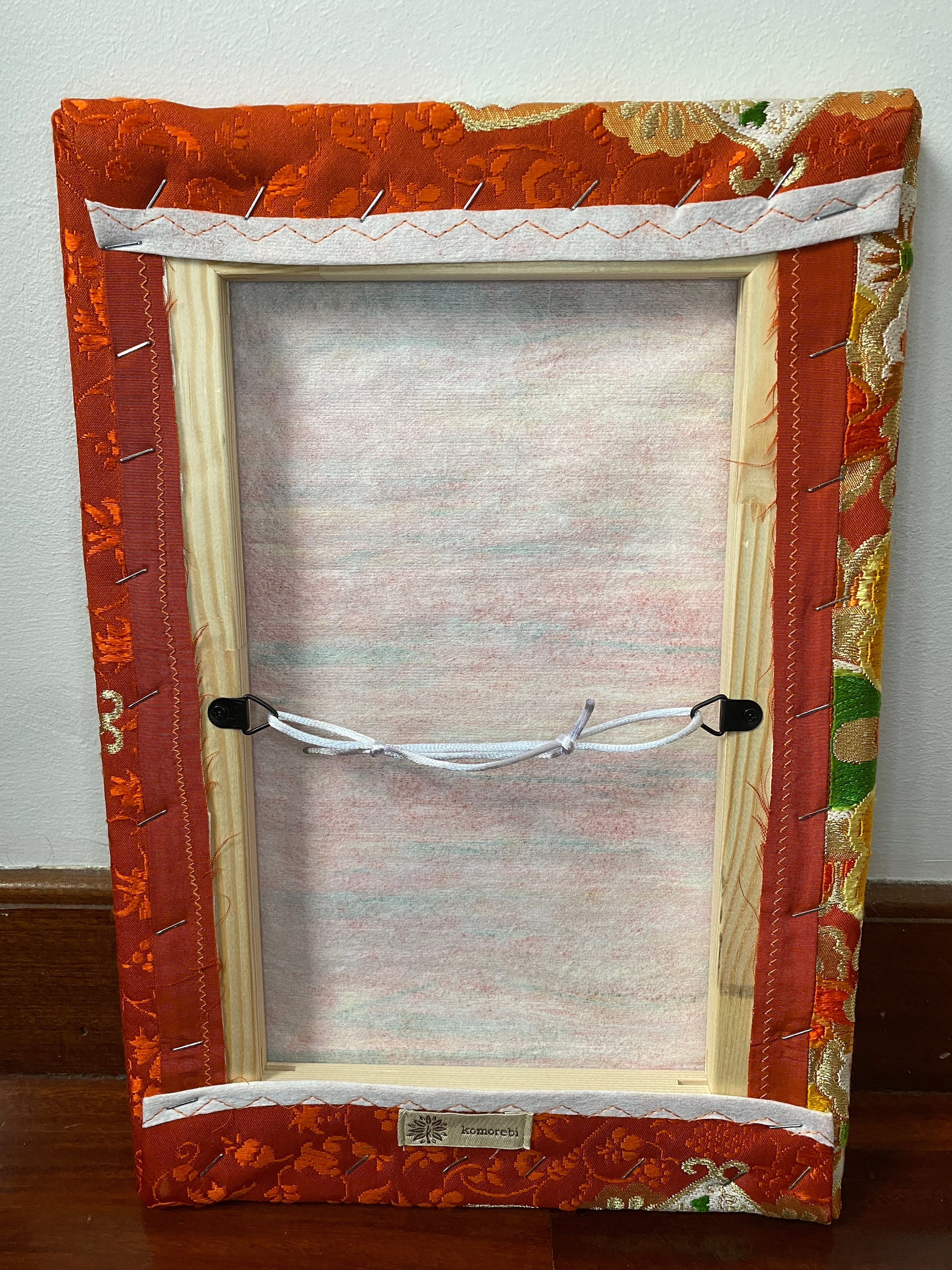 Vintage Obi Fabric Wall Panel / Wall Art, Art Frame, Kimono, Homedecor ...