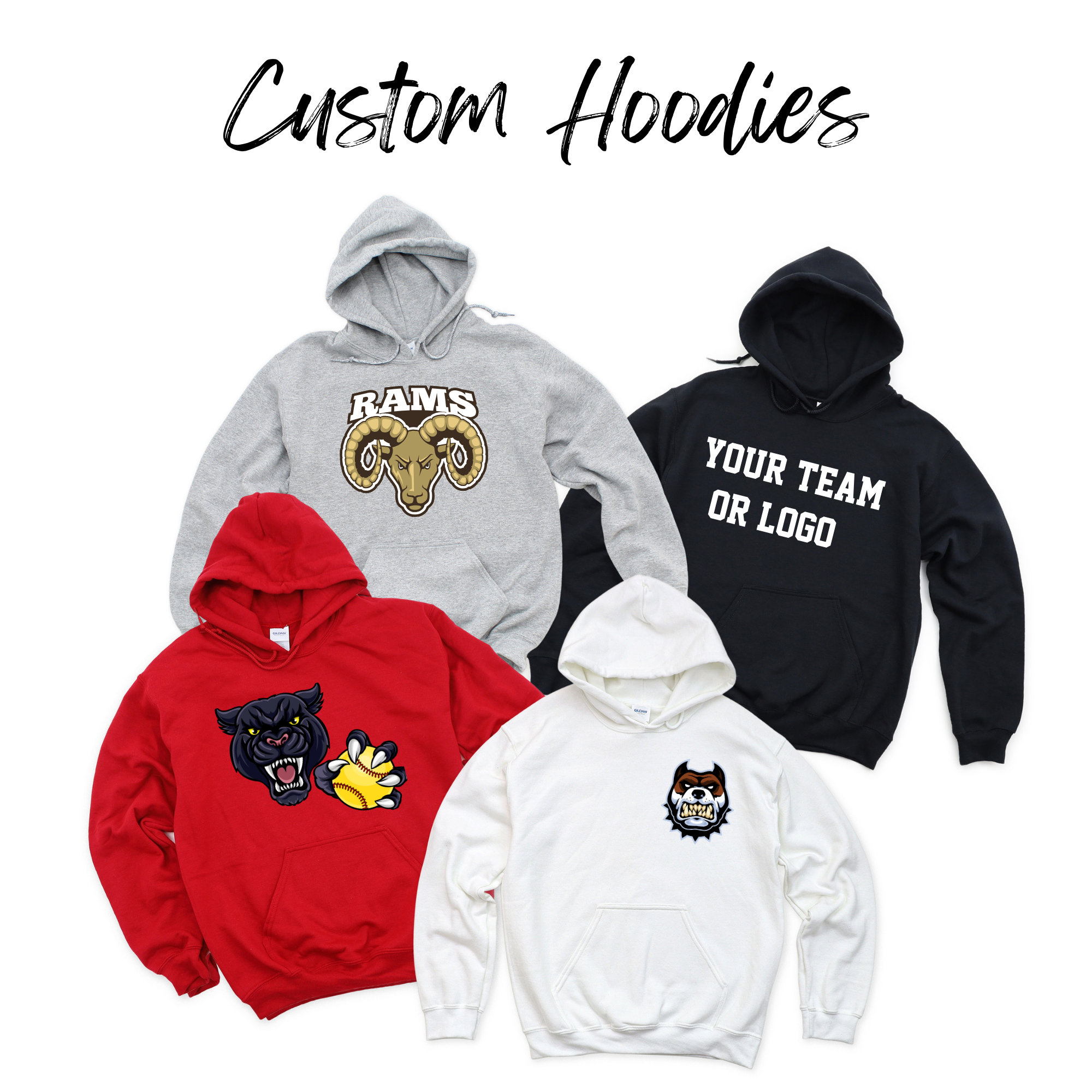 Custom Hoodie Sport Team Company Logo Personalized Sweatshirt Gift for ...